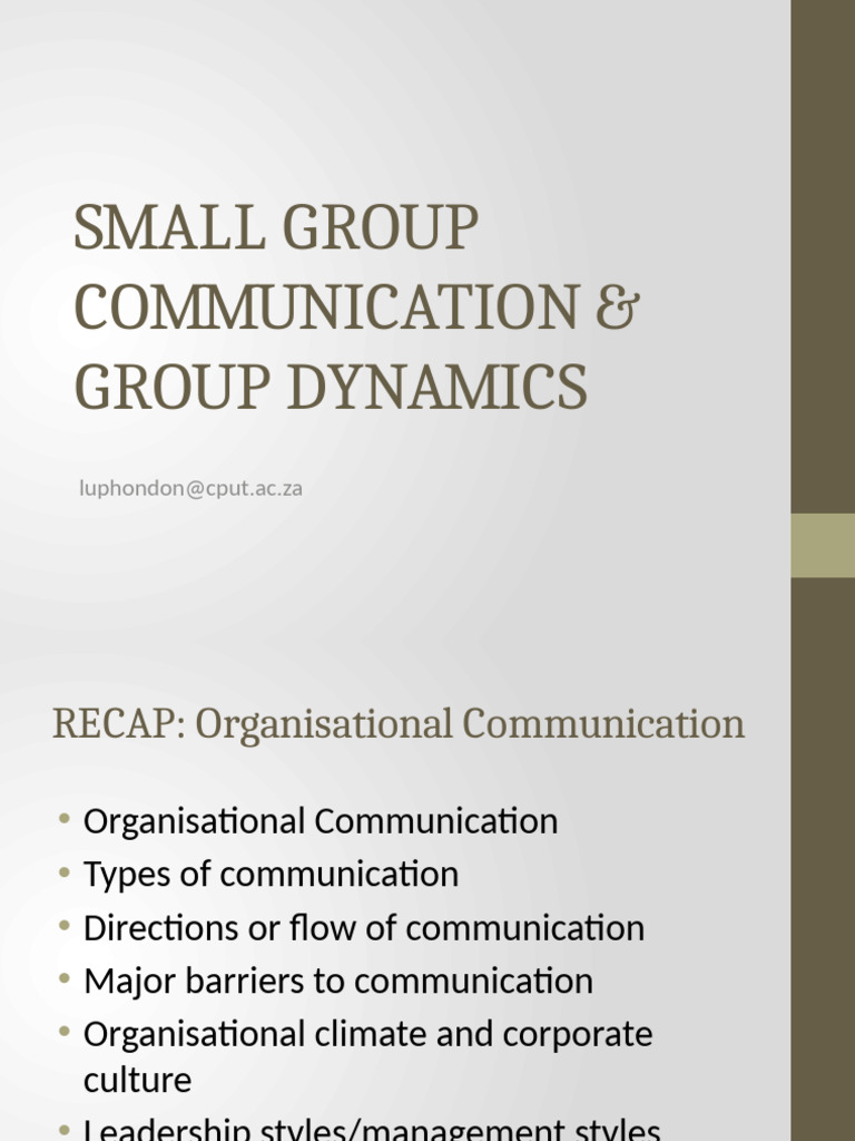 Small Group Communication Dynamics | PDF | Mediation | Arbitration