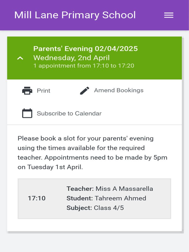 SchoolCloud - Mill Lane Primary School 2 | PDF