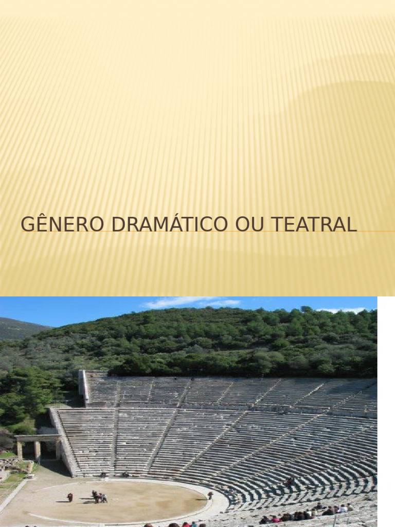 Gênero Dramático Ou Teatral | PDF | Comédia | Teatro