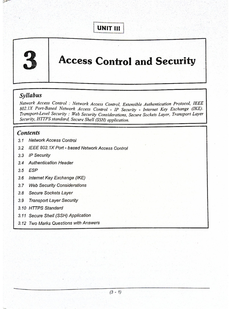 NS Unit 3 | PDF