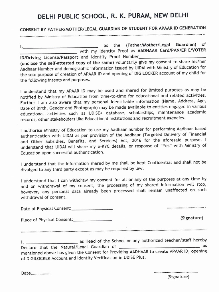 Consent Form & Annexure II | PDF