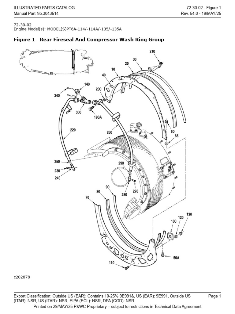 IPC 72-30-02 Fig 01 - REAR FIRESEAL AND COMPRESSOR WASH RING GROUP ...