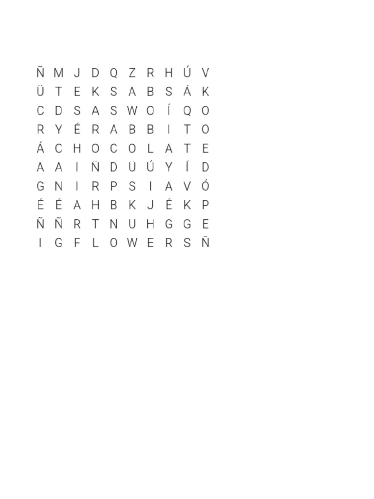 Sopa de Letras Pascua | PDF