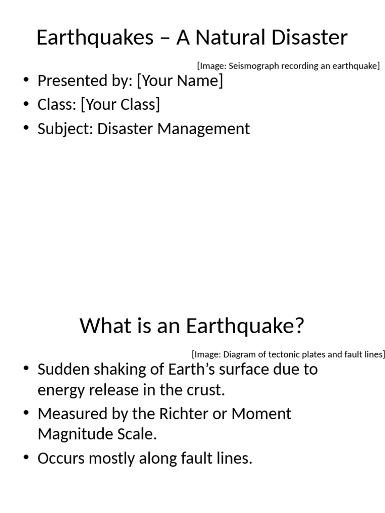Earthquake Disaster Management Overview | PDF
