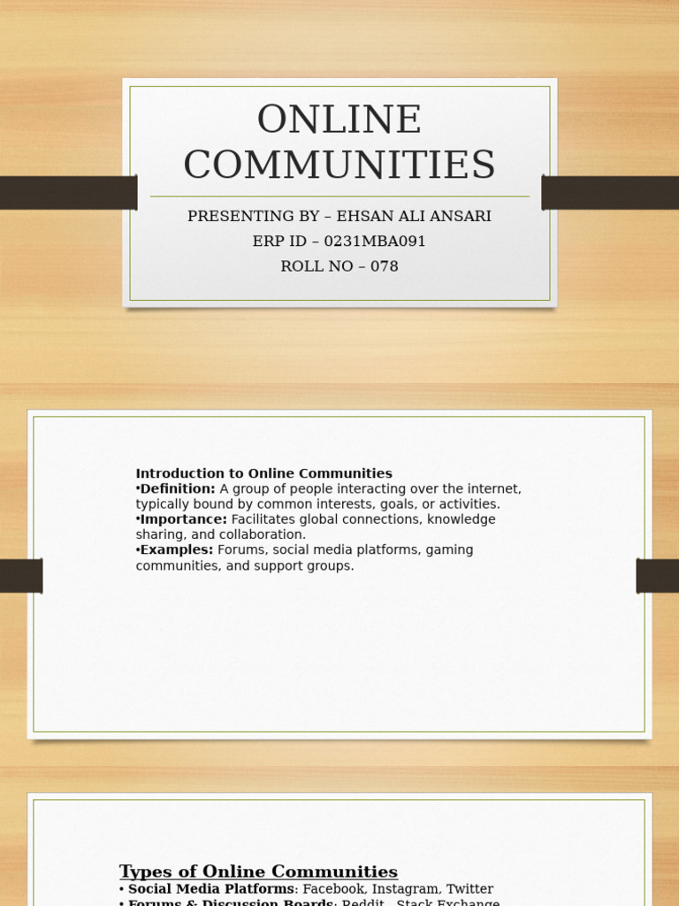 Online Communities | PDF | Social Media | Popular Culture & Media Studies