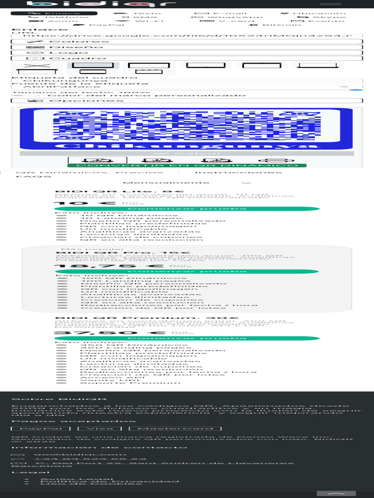 Generador de Codigos QR Personalizados Con Logo. BidiQR | PDF | Código QR | Informática