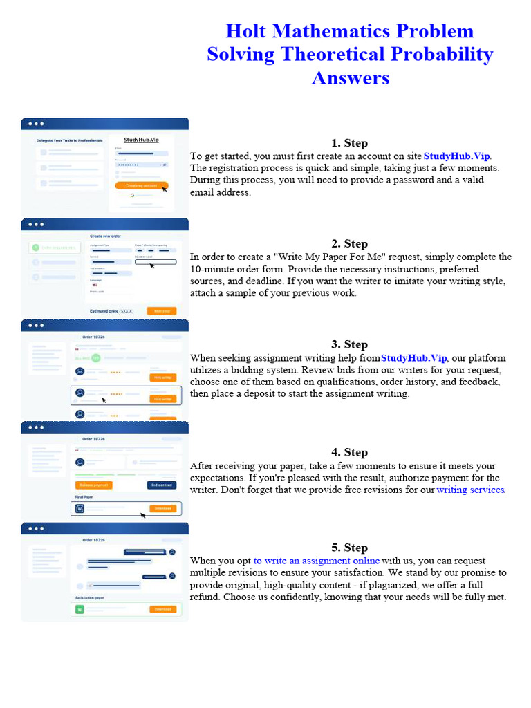 Holt Mathematics Problem Solving Theoretical Probability Answers | PDF