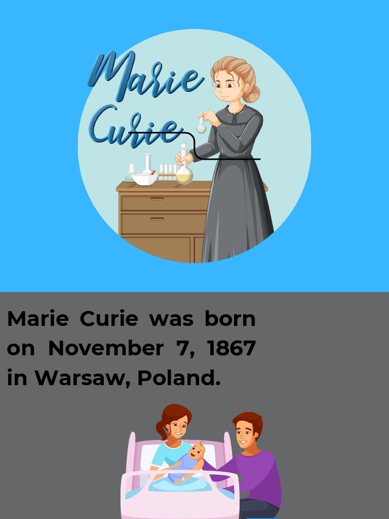 Marie Curie, Biography For Beginners. | PDF