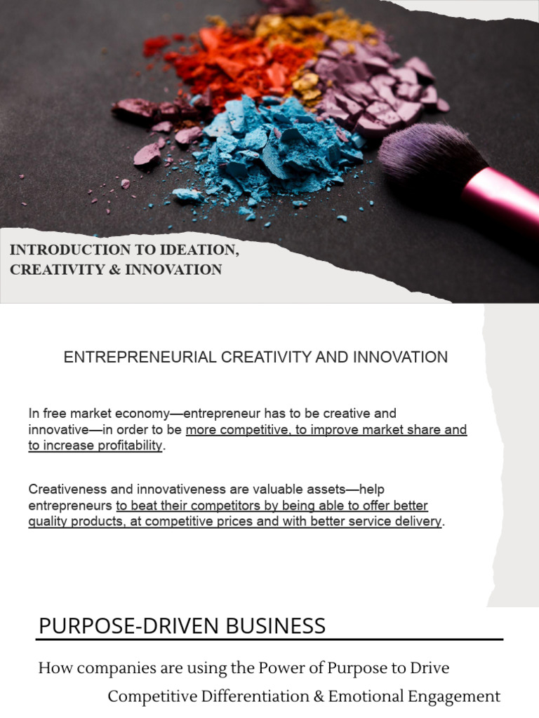 Introduction To Ideation, Creativity & Innovation | PDF | Swot Analysis ...