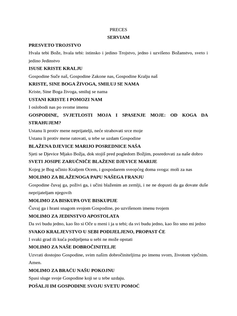 PRECES | PDF