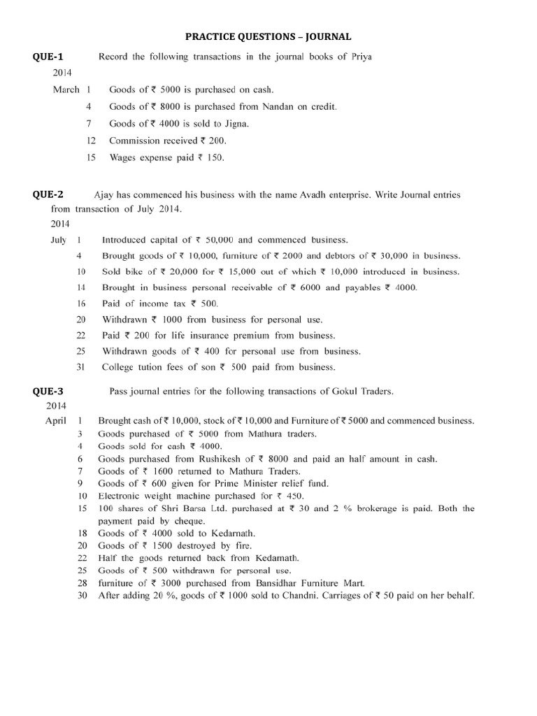 Journal Worksheet | PDF