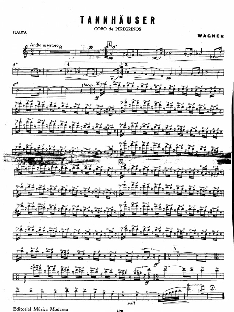 Tannhauser (Instrumentacion) | PDF