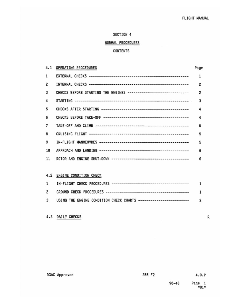 Section 4 - Normal Procedures AS355F2 RFM | PDF