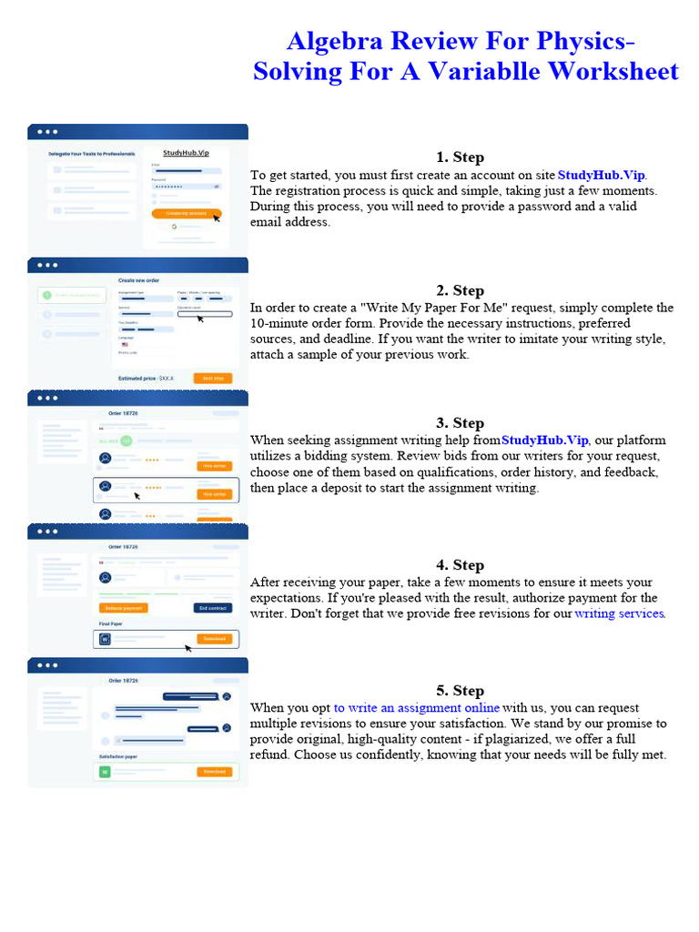 Algebra Review For Physics-Solving For A Variablle Worksheet | PDF | Computer Network | Network ...