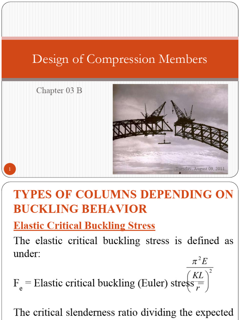 Compression Member Design Principles | PDF | Buckling | Deformation ...