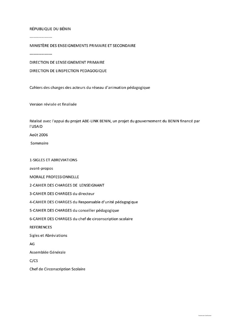 Cahiers Des Charges | PDF