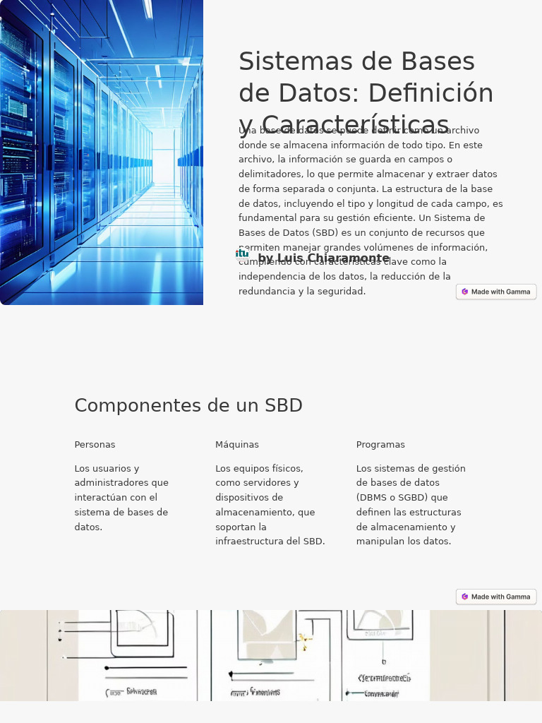 Sistemas de Bases de Datos Definicion y Caracteristicas | PDF | Bases ...