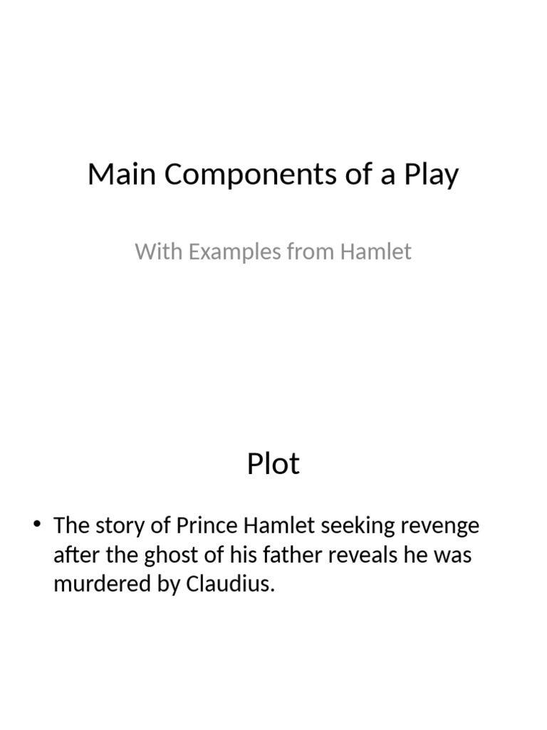 Hamlet Play Components | PDF