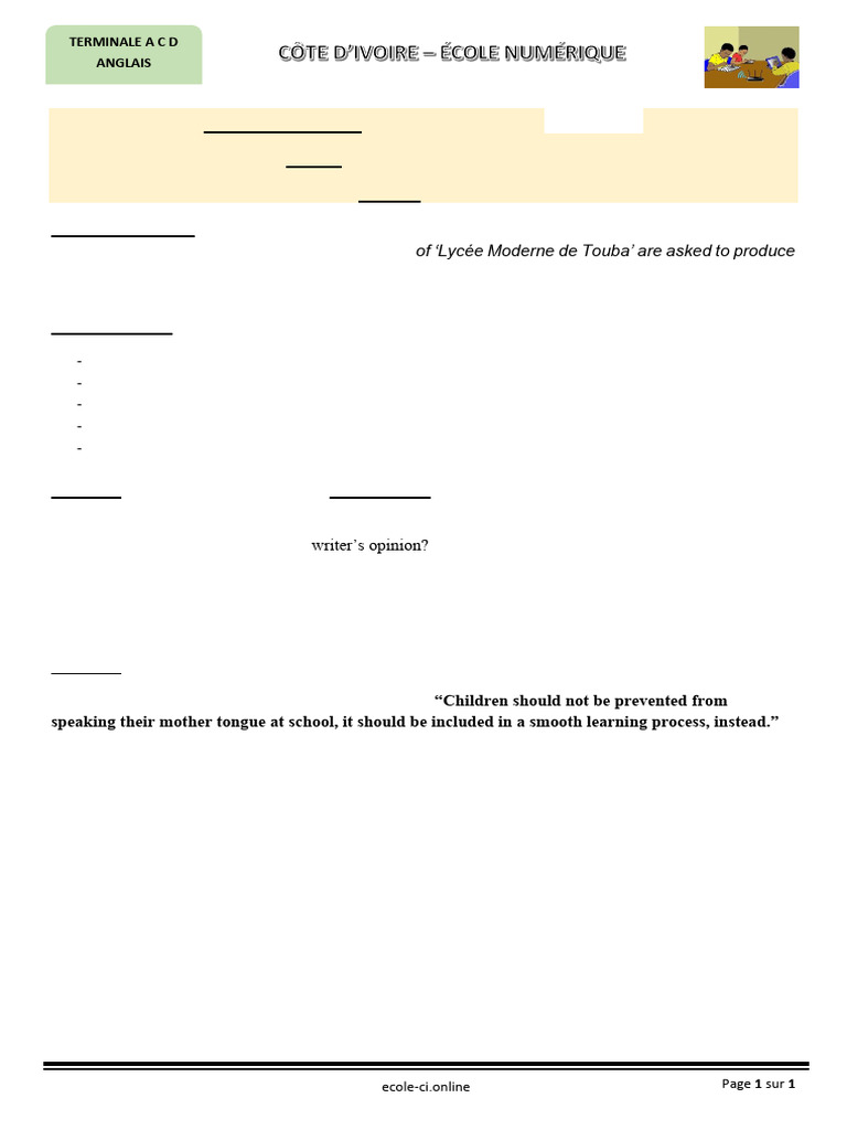 Tacd Ang Unit7 - Writing | PDF