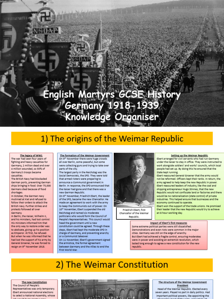 Germany Knowledge Organiser pdf1 | PDF | Weimar Republic ...