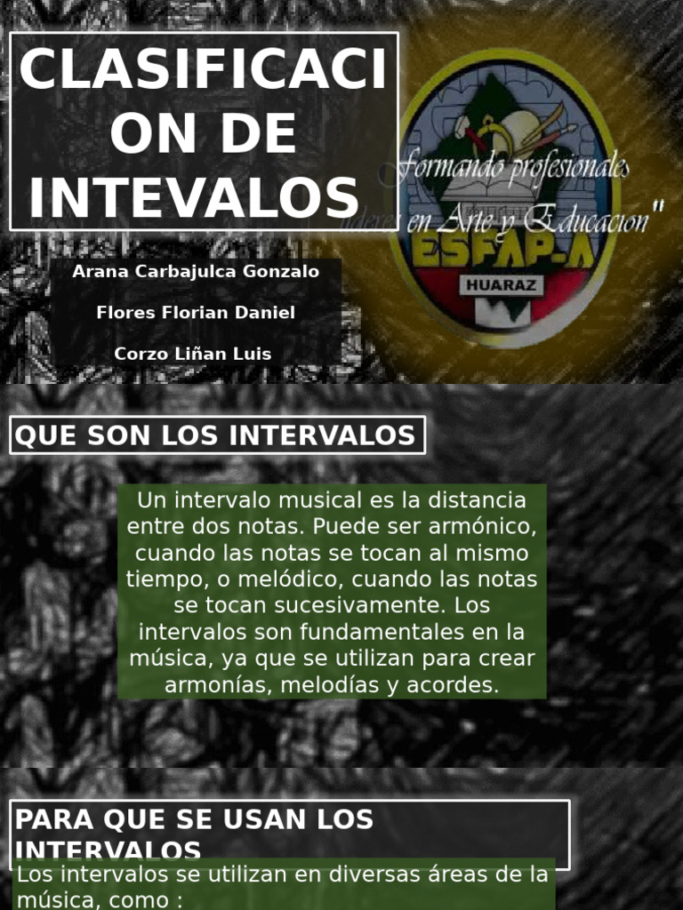 Clasificación de Intervalos Musicales | PDF