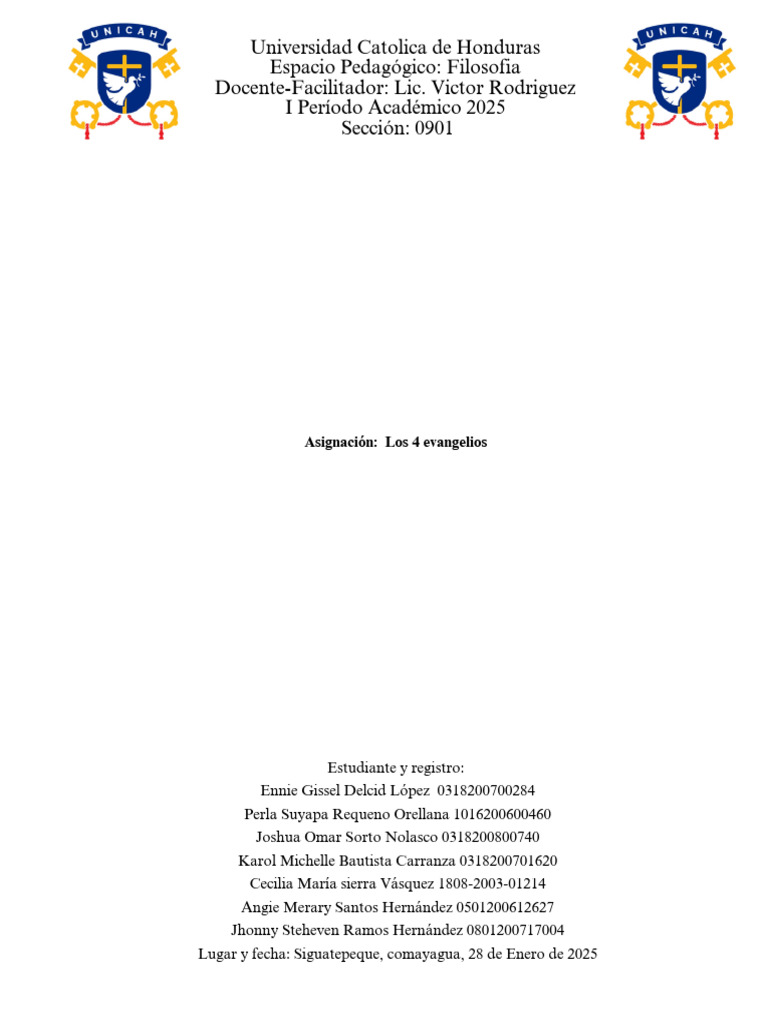Enseñanzas de los 4 Evangelios | PDF | Jesús | Evangelios