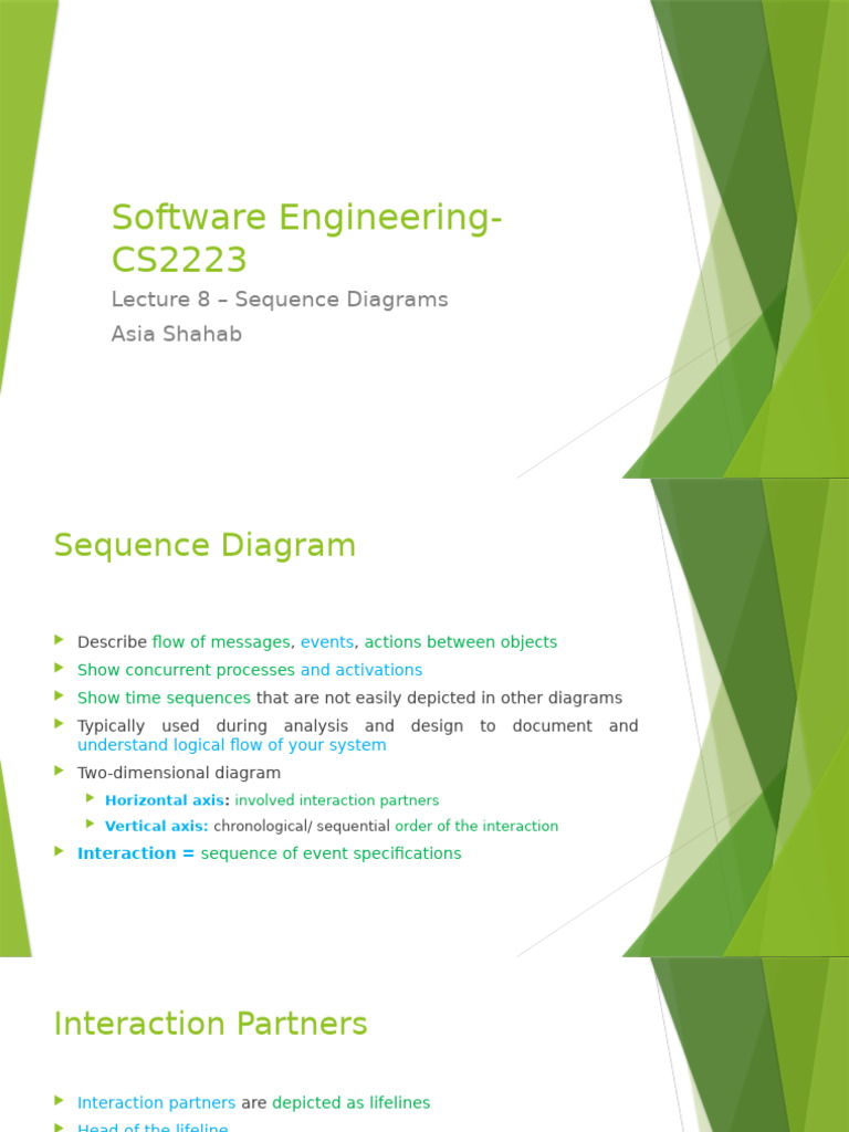 Lec8 - Sequence Diagram | PDF | Use Case | Control Flow