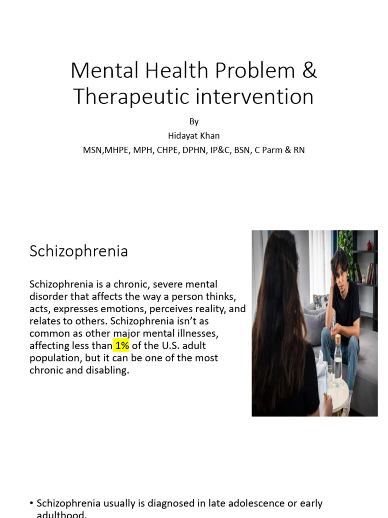 Unit-10 Schizophrenia by Hamza and Shafi | PDF | Schizophrenia | Mental Disorder