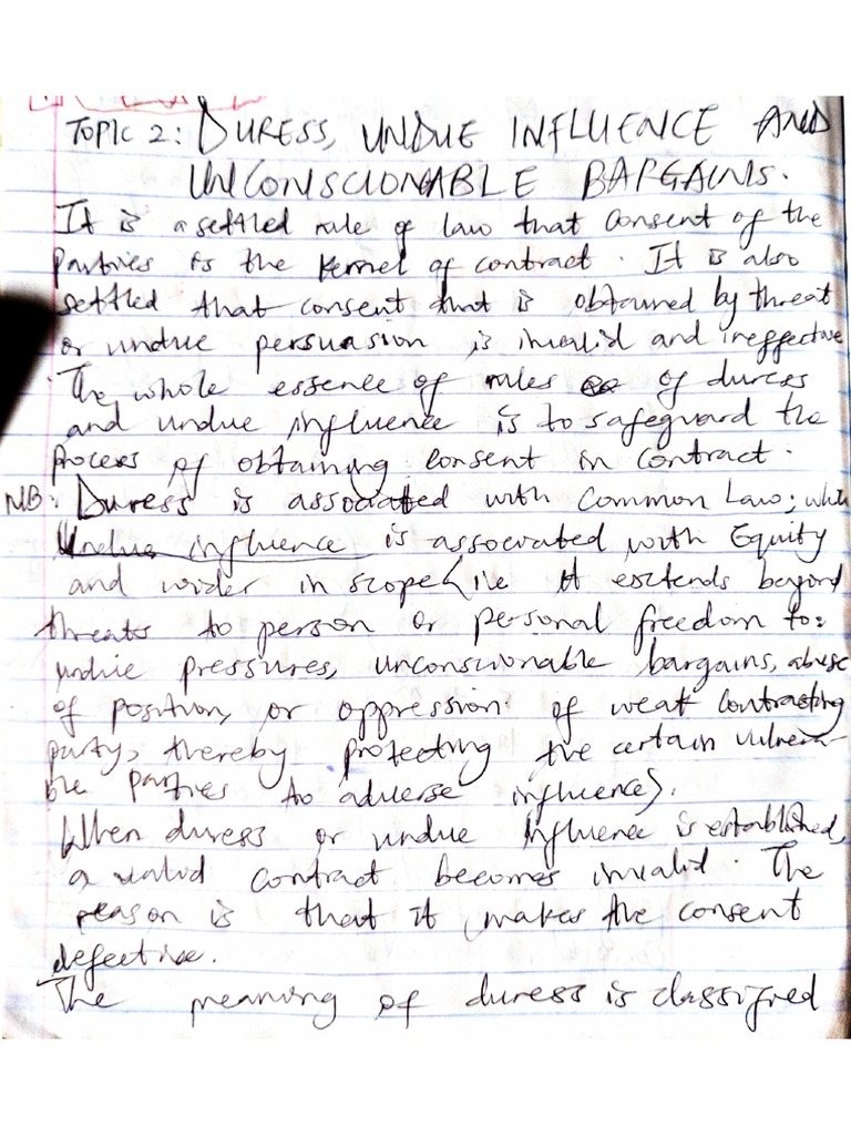 Undue Influence | PDF