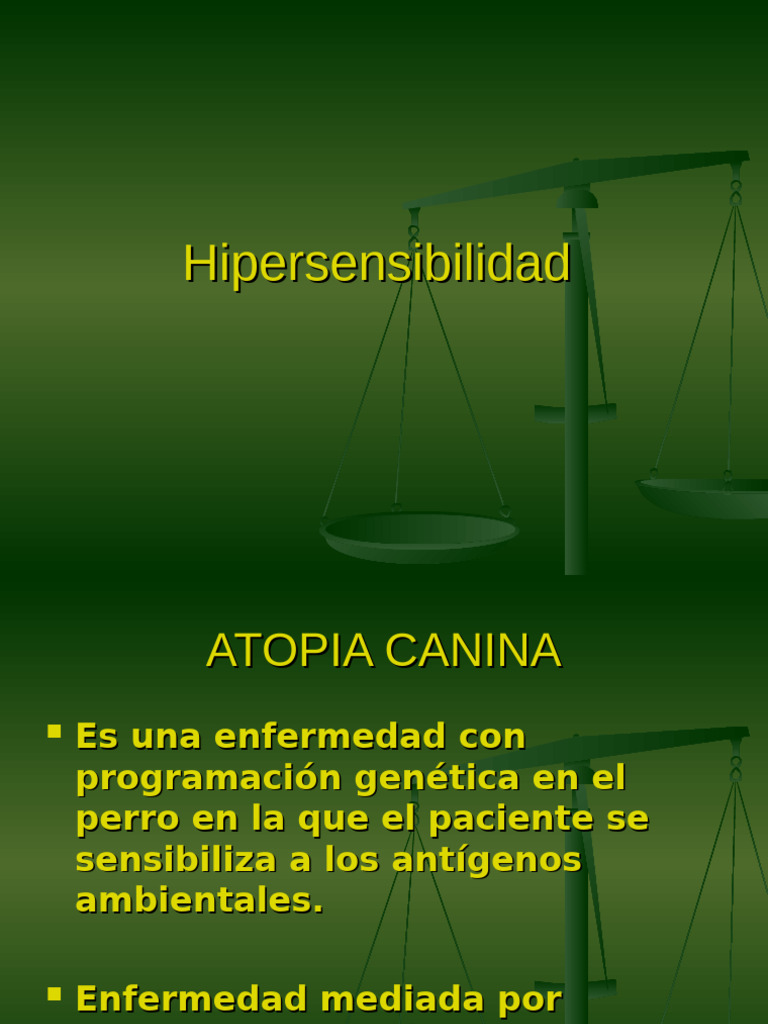 Atopia Canina: Causas y Tratamiento | PDF | Alergia | Medicina CLINICA