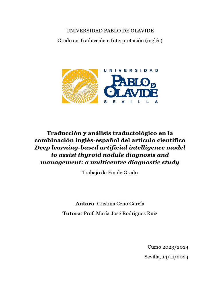 TFG + To | PDF | Traducciones | Lingüística