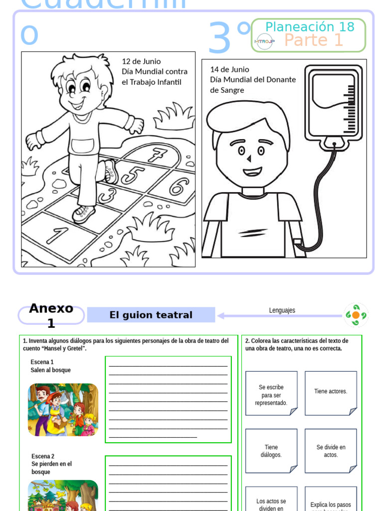 3°? S37 JP Cuadernillo Parte 1 | PDF | Luna | Teatro