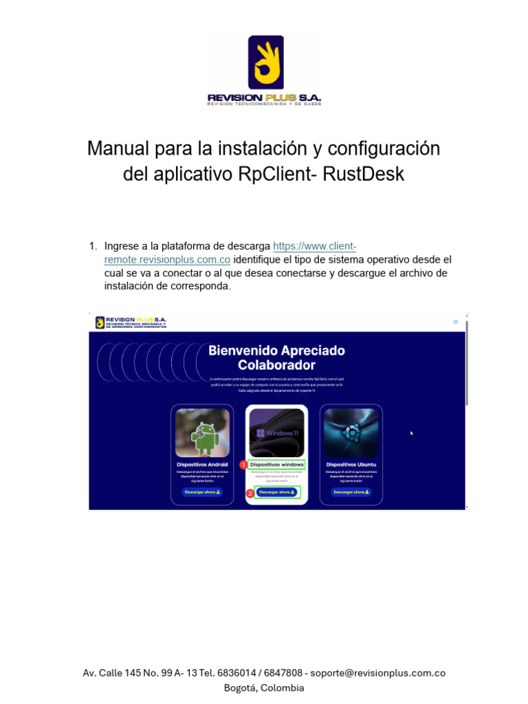 Manual Instalacion y Configuracion Rpclient Windows | PDF | Archivo de computadora | Redes de ...