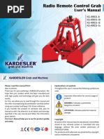Guven Radio Remote Control Grab Manual | PDF | Crane (Machine ...