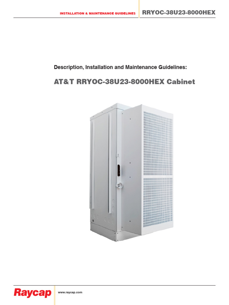 Raycap RAY-38 Cabinet Installation RRYOC-38U23-8000HEX (320-2388 ...