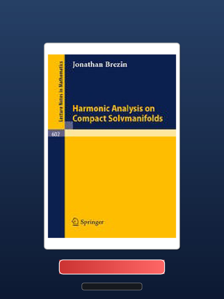Harmonic Analysis On Compact Solvmanifolds Full Download | PDF | Multiple Choice | Knowledge