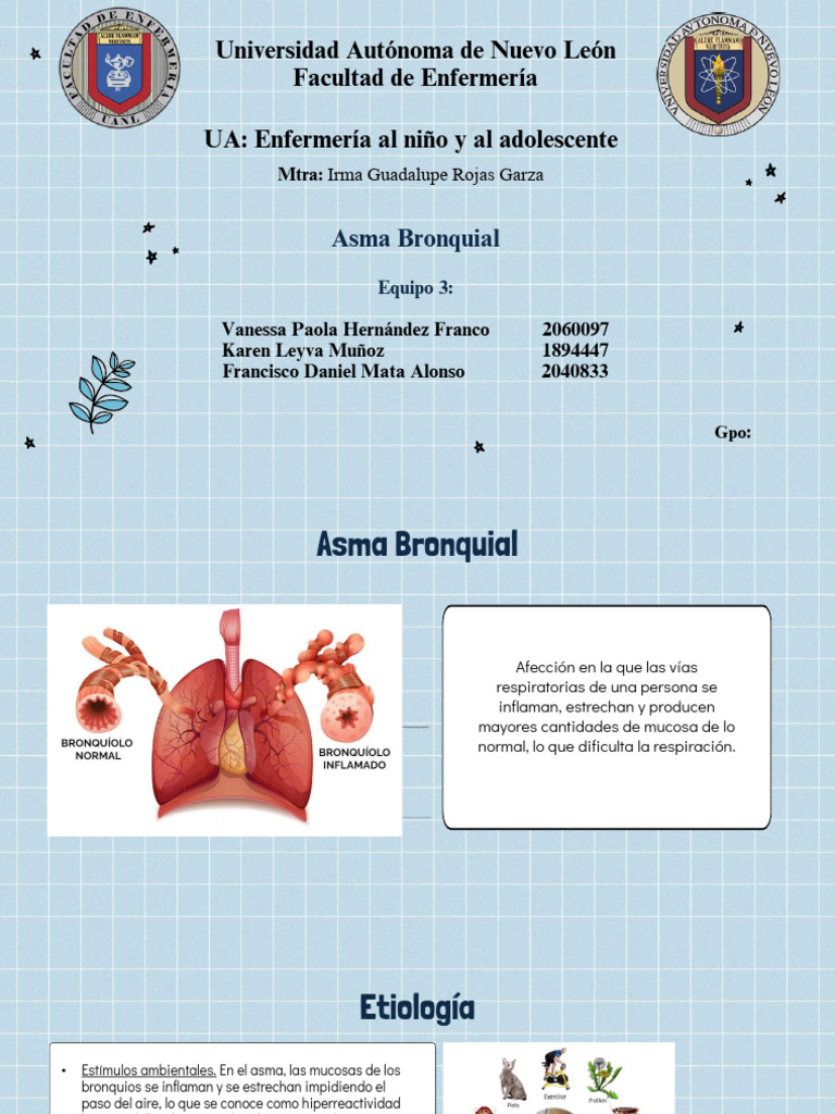 Asma Bronquial: Causas y Tratamiento | PDF | Asma | Tos