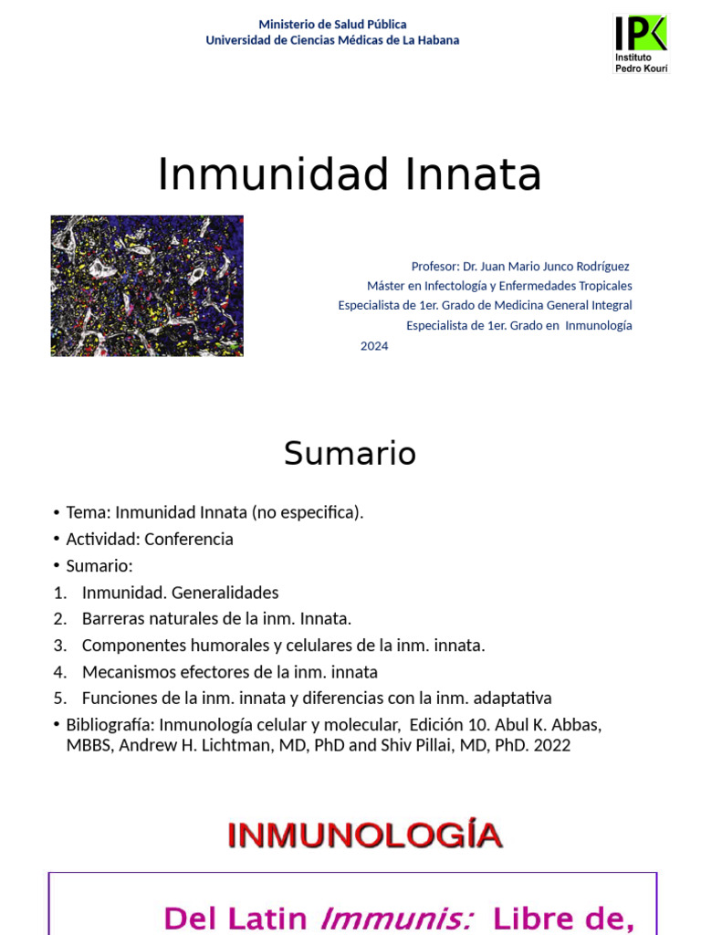 Inmunidad Innata | PDF | Sistema inmune innato | Sistema inmune