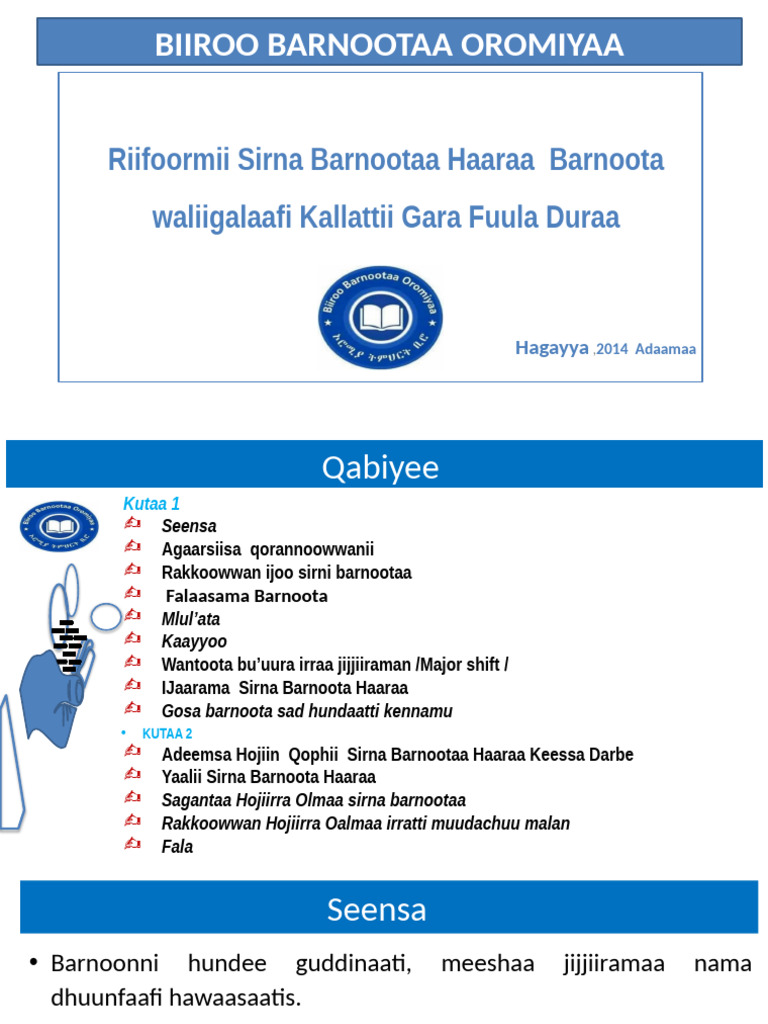Biiroo Barnootaa Oromiyaa: Riifoormii Sirna Barnootaa Haaraa Barnoota ...