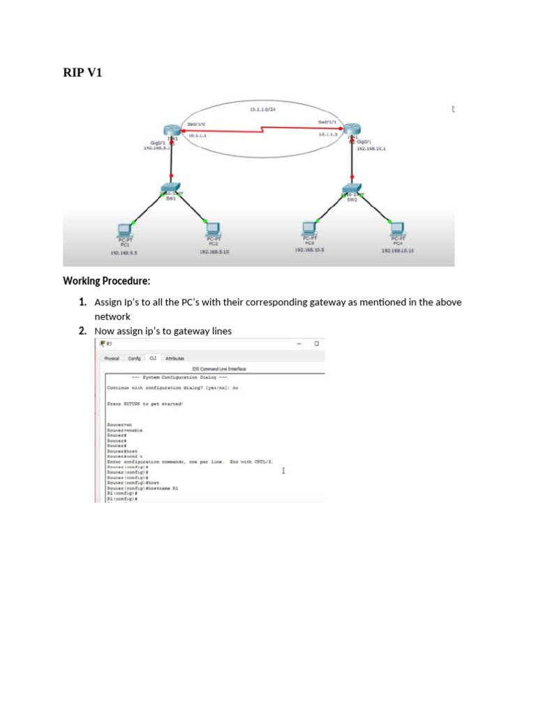 Rip V1: Working Procedure: 1. 2 | PDF