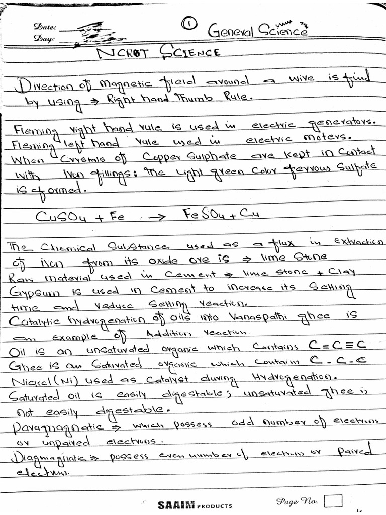 General Science Complete Notes | PDF