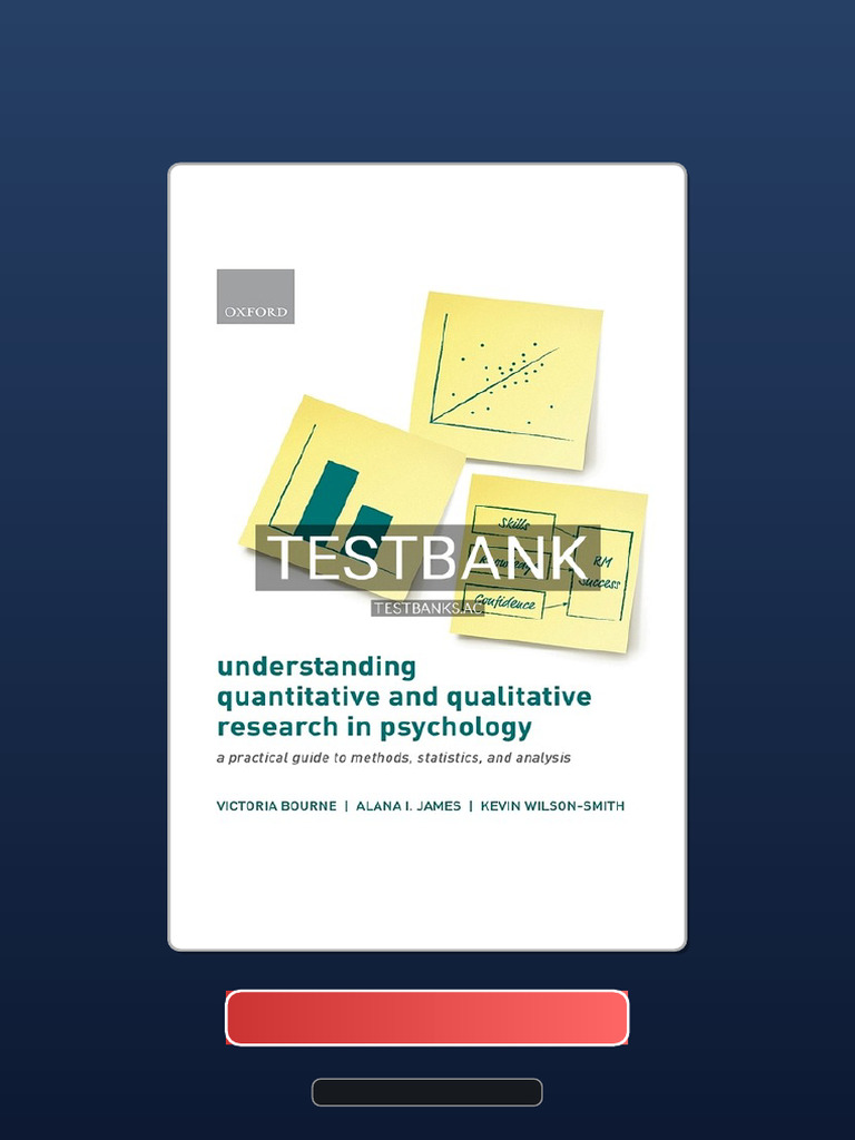 Complete Bundle Test Bank For Understanding Quantitative and ...