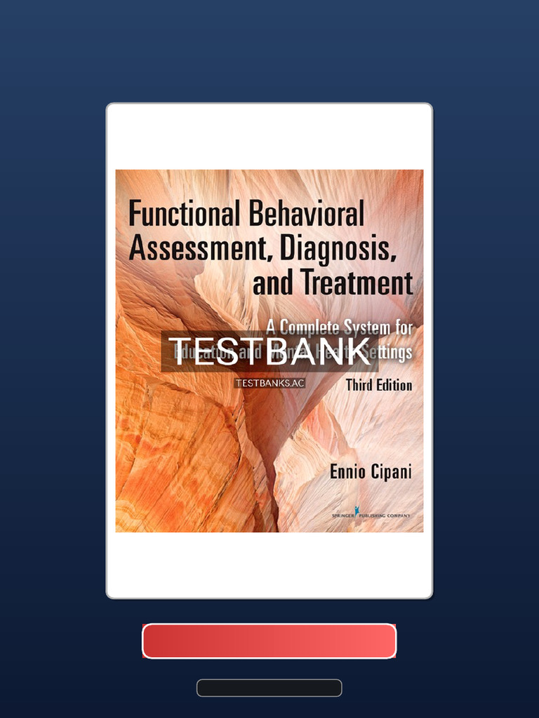 Complete Bundle Test Bank For Functional Behavioral Assessment ...
