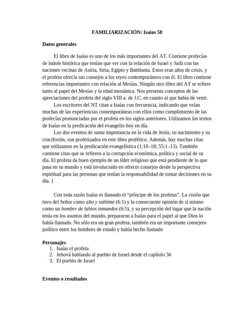 Ayuno y Justicia en Isaías 58 | PDF | Pablo el apóstol | Fe