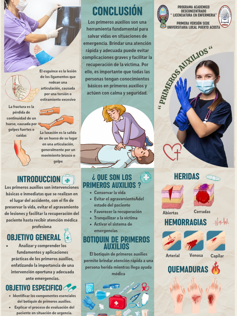 Folleto Ecológico Natural Verde | PDF | Primeros auxilios | Cuidado de la salud