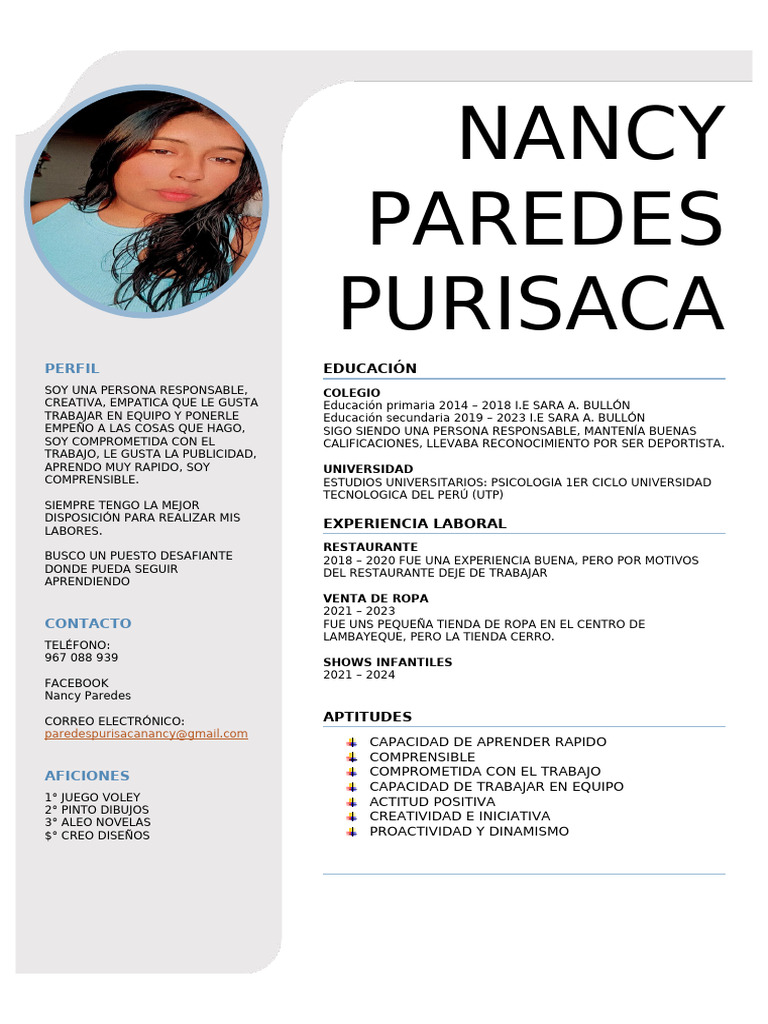 Nancy Paredes Purisaca | PDF