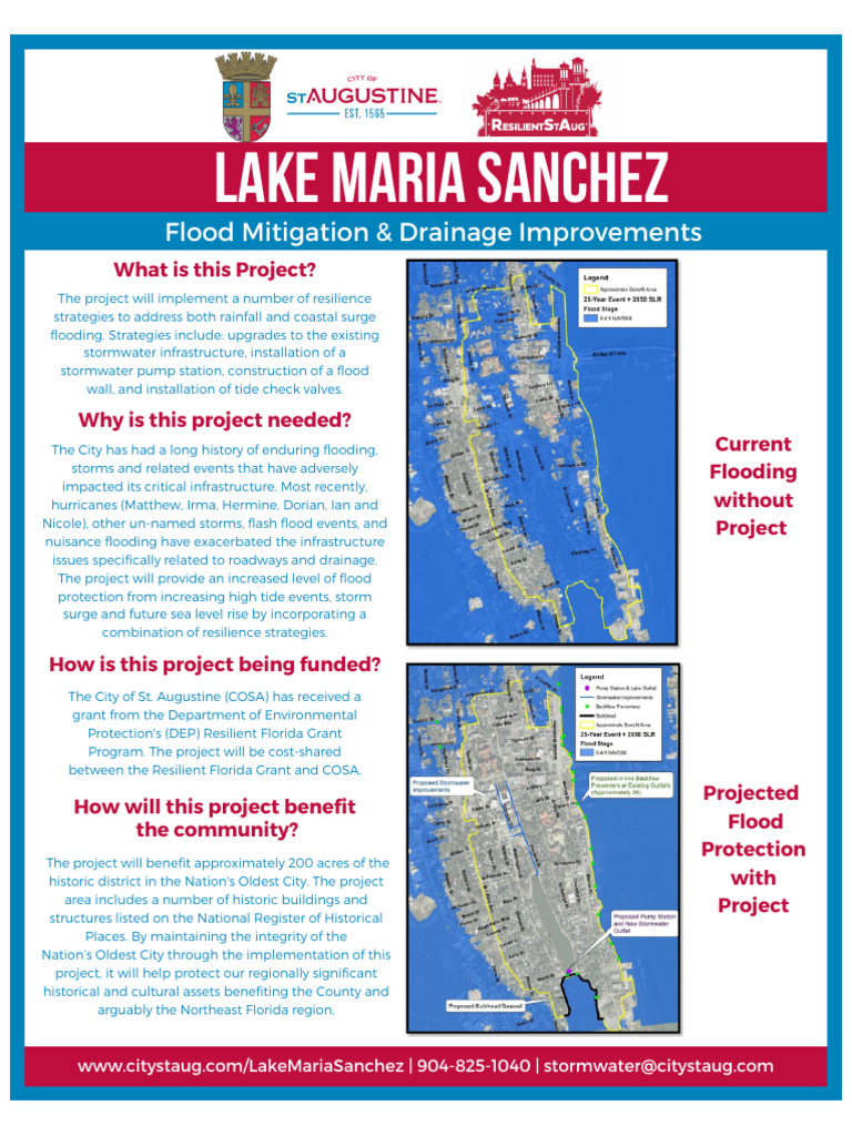 Lake Maria Sanchez Flood Mitigation Project | PDF | Flood | Storm Surge