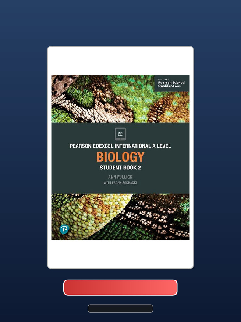 Pearson Edexcel International A Level Biology Student Book 2 1st Edition Ann Fullick Digital ...