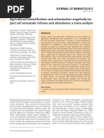 Nematode Species and Common Names List | PDF | Parasites | Plants