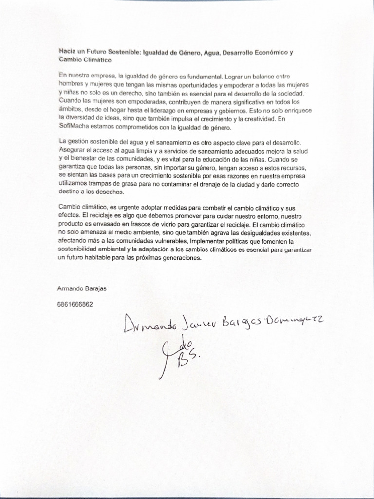 Escrito Libre Firmado | PDF